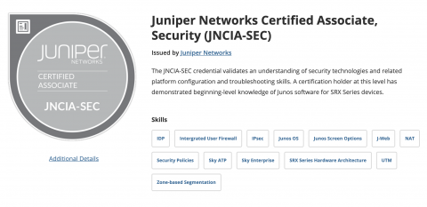How I Passed the Juniper JNCIA-SEC Exam | JNCIA SEC Review and Study ...